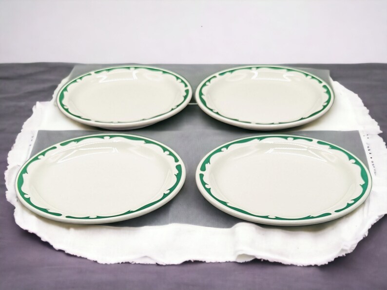Vintage Shenango China Salad Plates: Wintergreen Restaurant Ware, Set ...