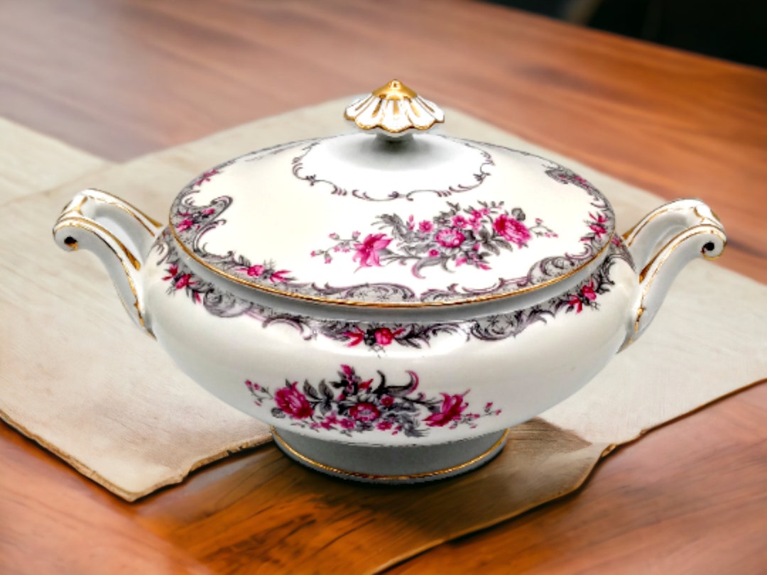 Grace China corsage Pattern Covered Vegetable Bowl With Lid Pristine ...