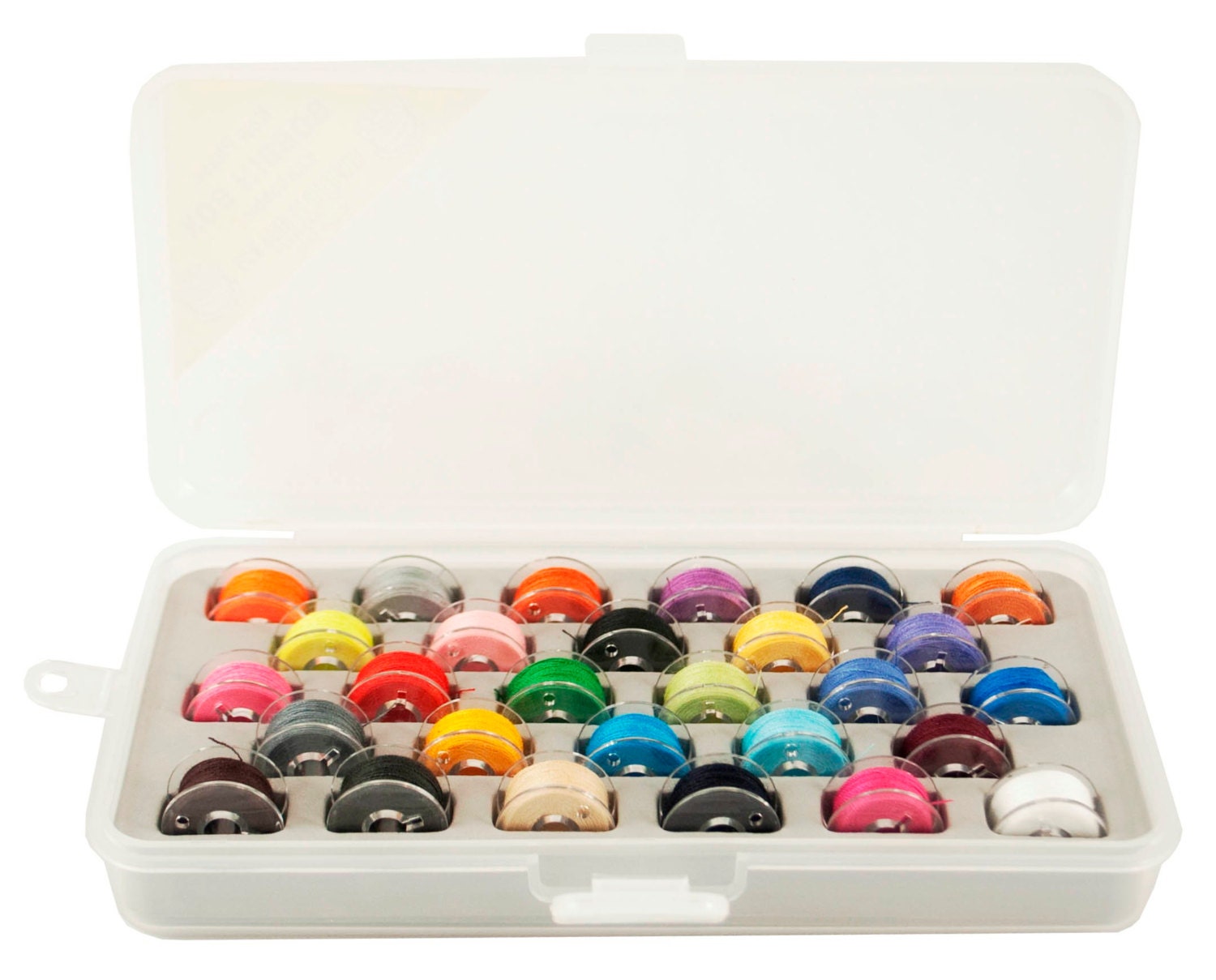 Tidy Crafts Single Bobbin Box w/ 28 Assorted Color Pre-wound | Etsy