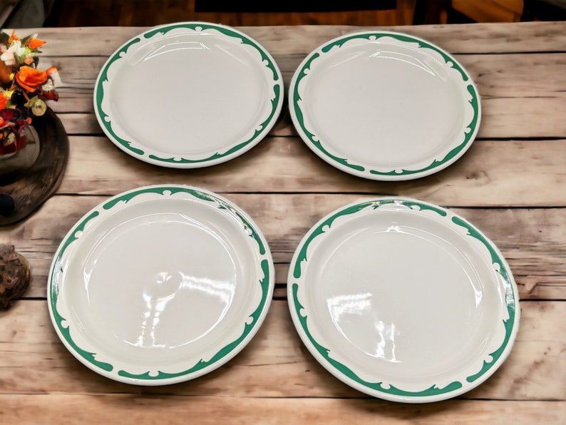 Vintage Shenango China Salad Plates: Wintergreen Restaurant Ware, Set ...