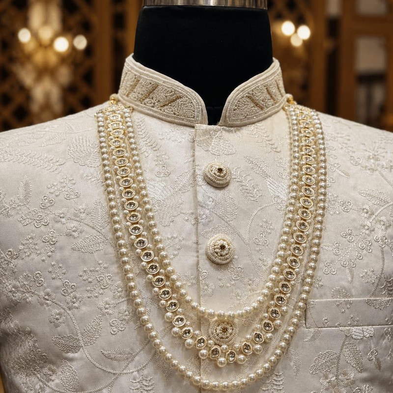 Kundan Groom Necklace - Etsy