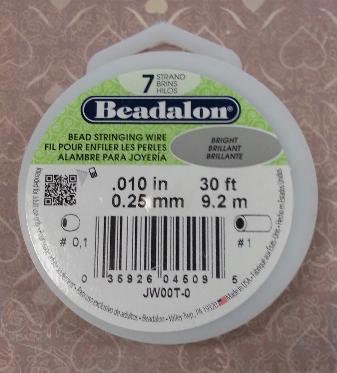 Beadalon Bead Stringing Wire. 7 Strand, .010 Thick - Etsy