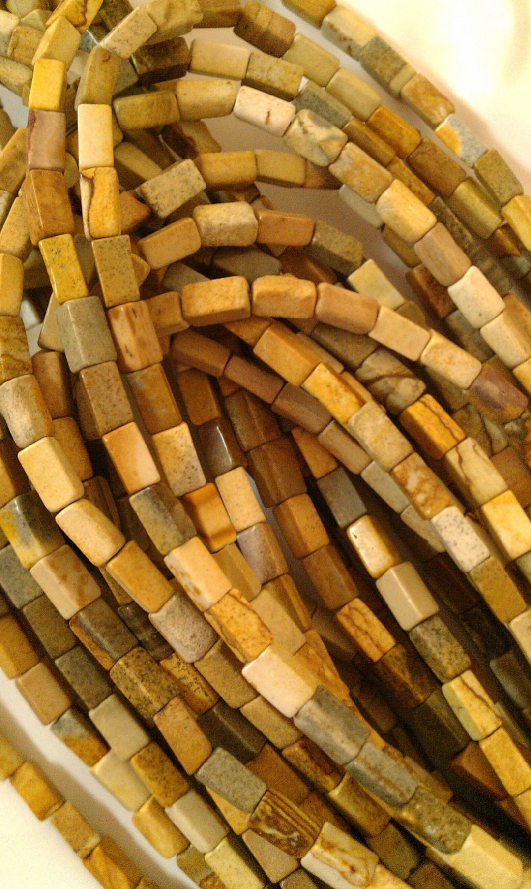 4 X 4 X 7 Mm Chicken Track Picture Stone From Nevada Beads - Etsy