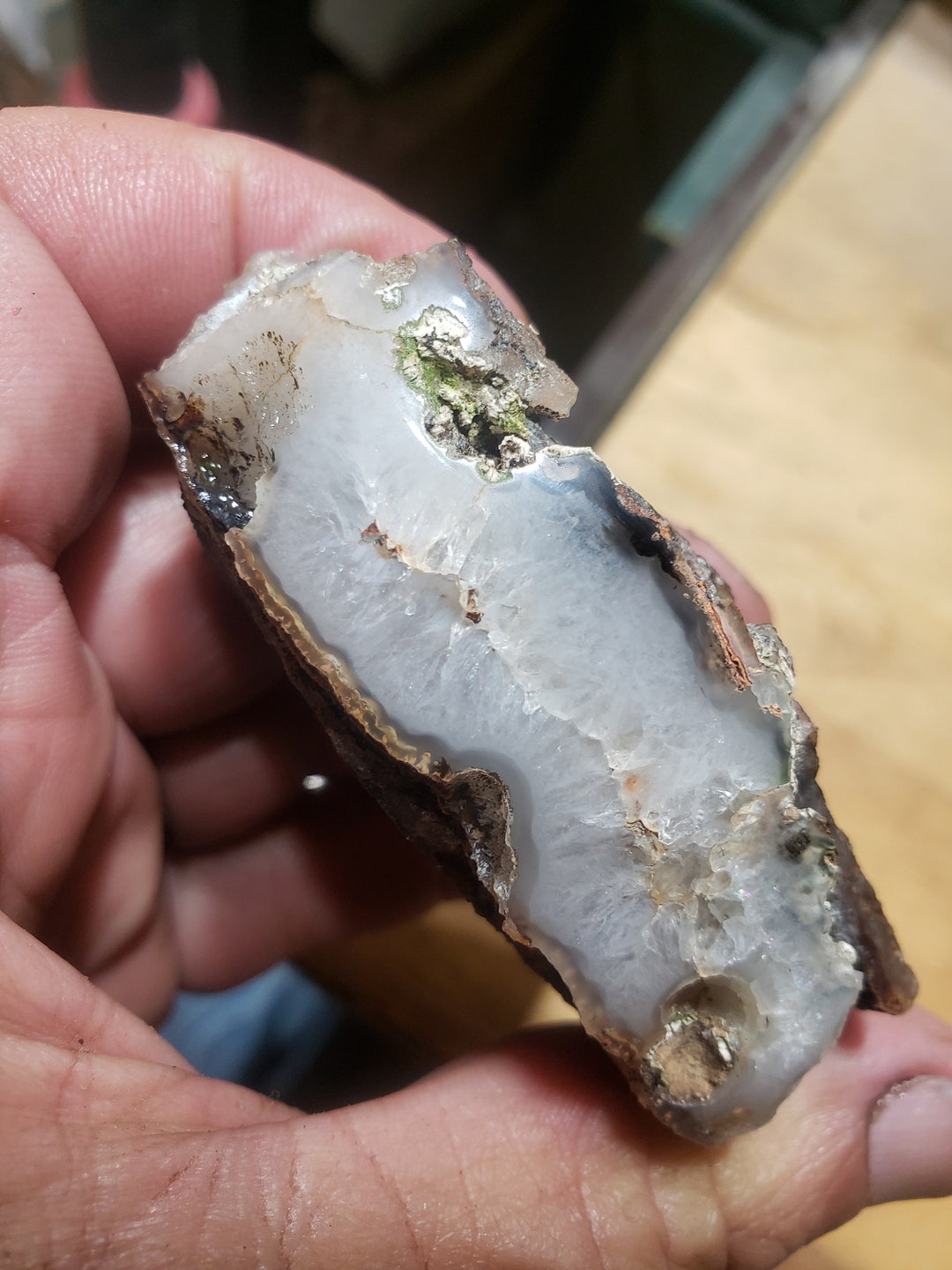 Seam Agate From Brady's Hot Springs, Nevada Polished Specimen SABHPS6 ...