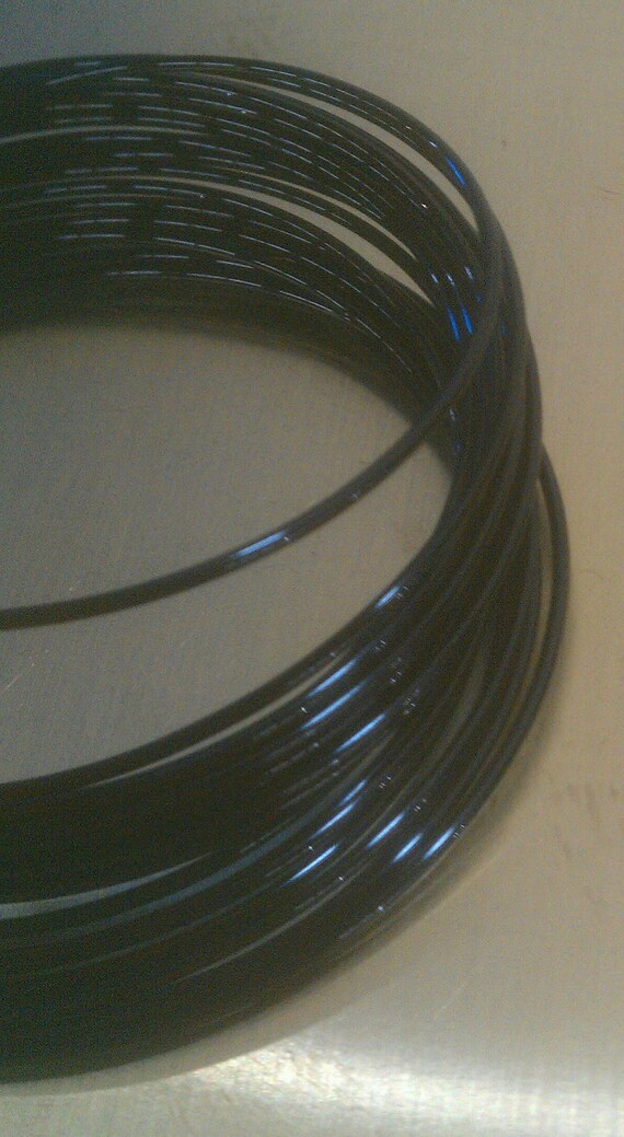 Items similar to 16 Gauge Round Black Colored Copper Wire on Etsy