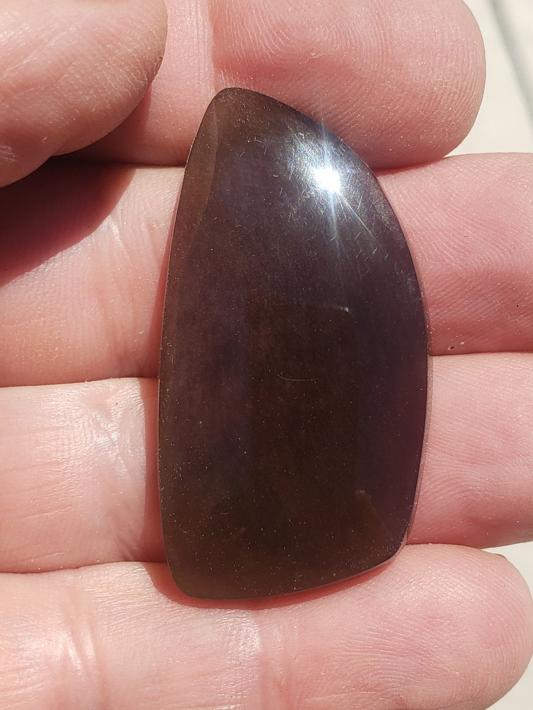 Black Obsidian Cabochon BOCV1I - Etsy