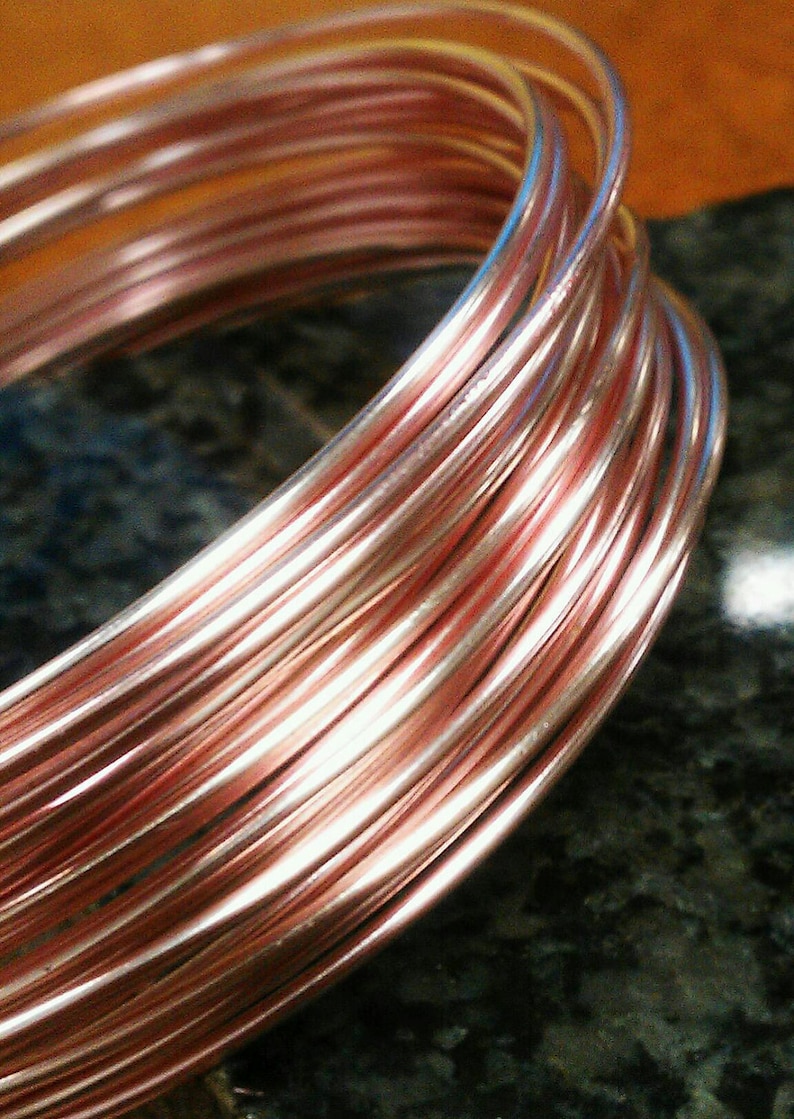 Rose Gold Colored Copper Wire 16 Gauge | Etsy