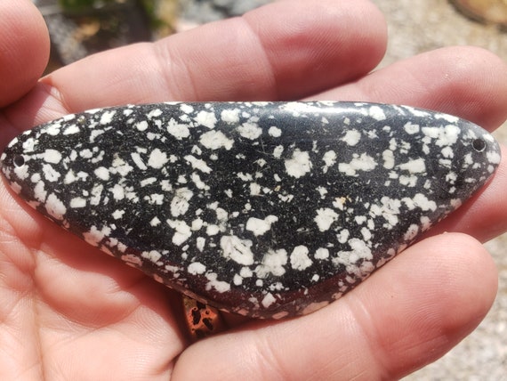 Sierra Snowflake Porphyry Two Hole Bead SSPTHB1 - Etsy