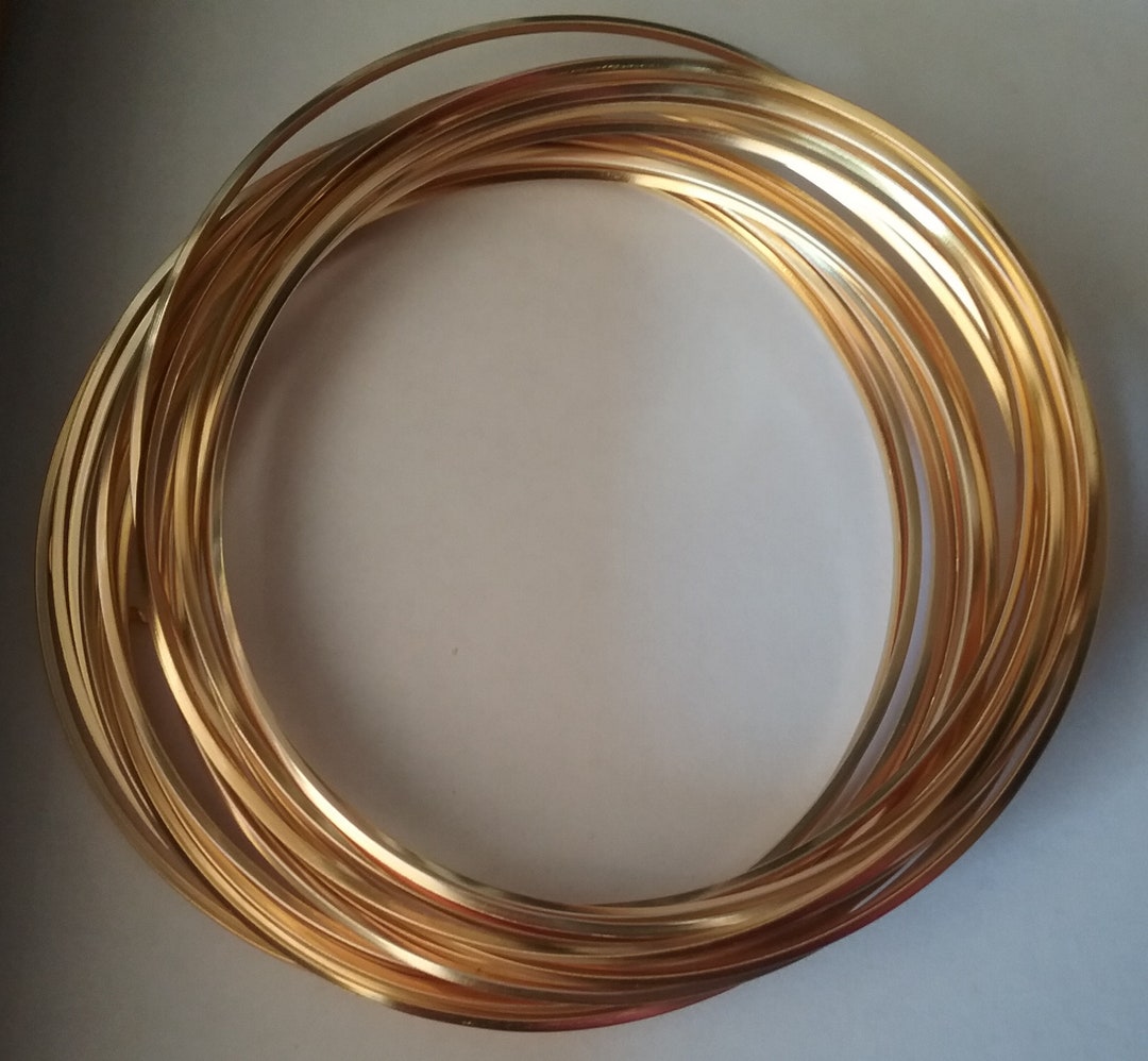 18 Gauge Square Gold Color Copper Wire, 4 Yards - Etsy