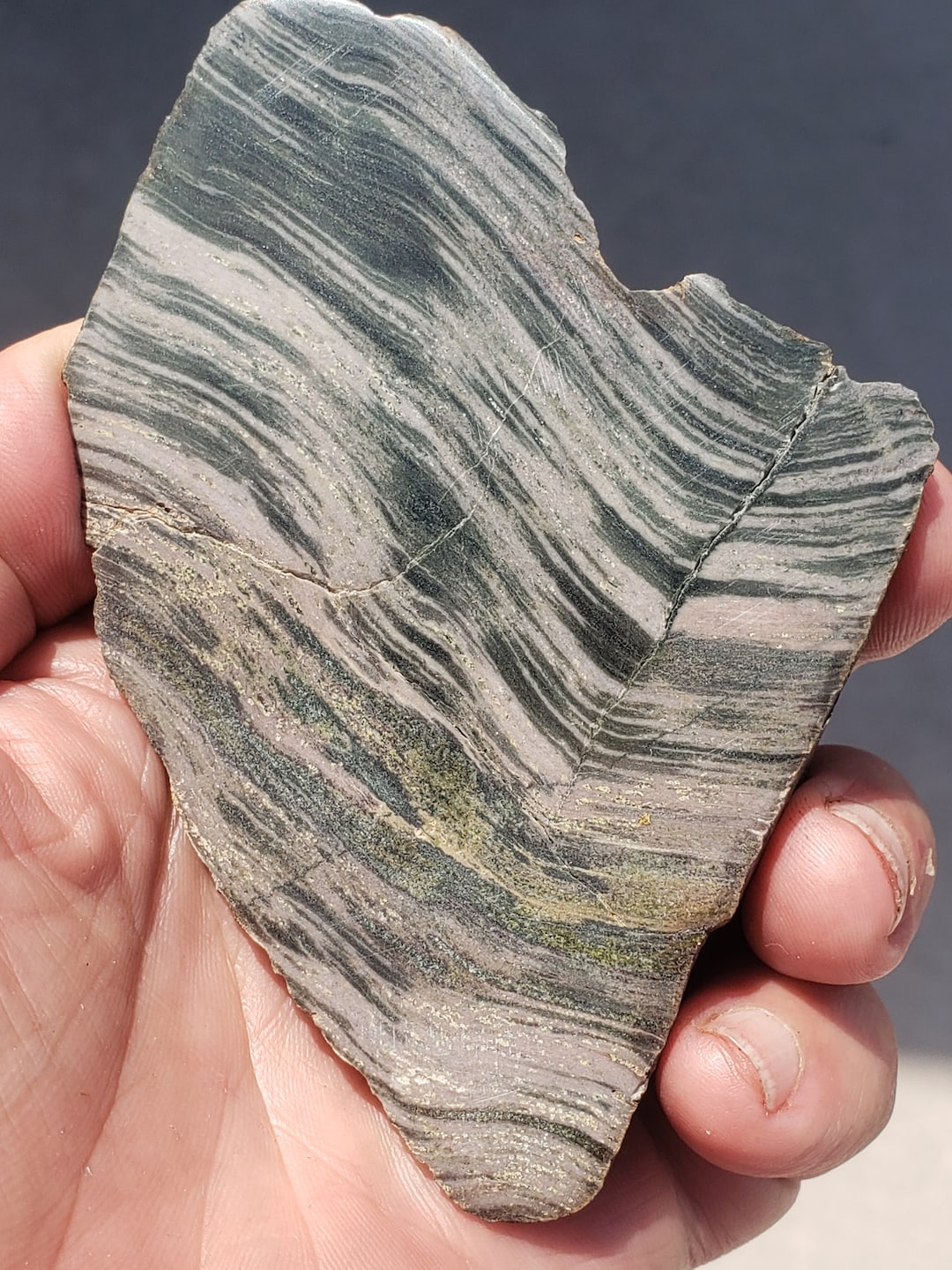 Green Banded Rhyolite Polished Specimen GBRPS2 - Etsy