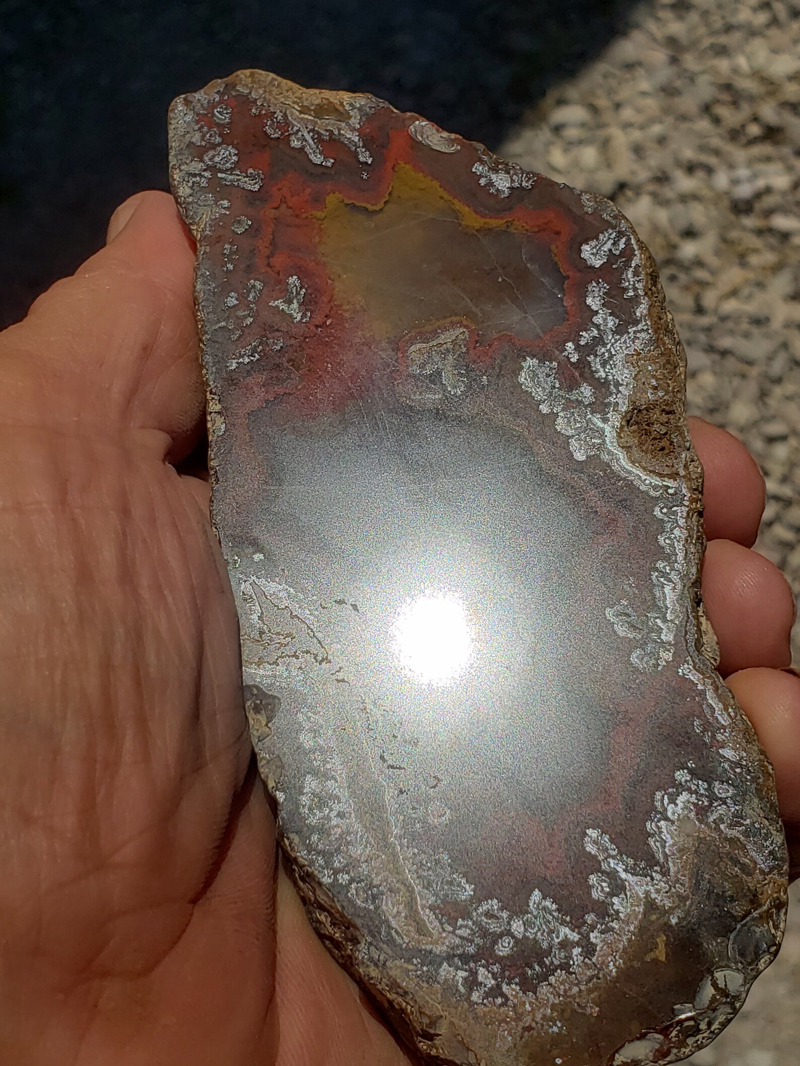 Moroccan Seam Agate Polished Specimen MSAPS1E - Etsy