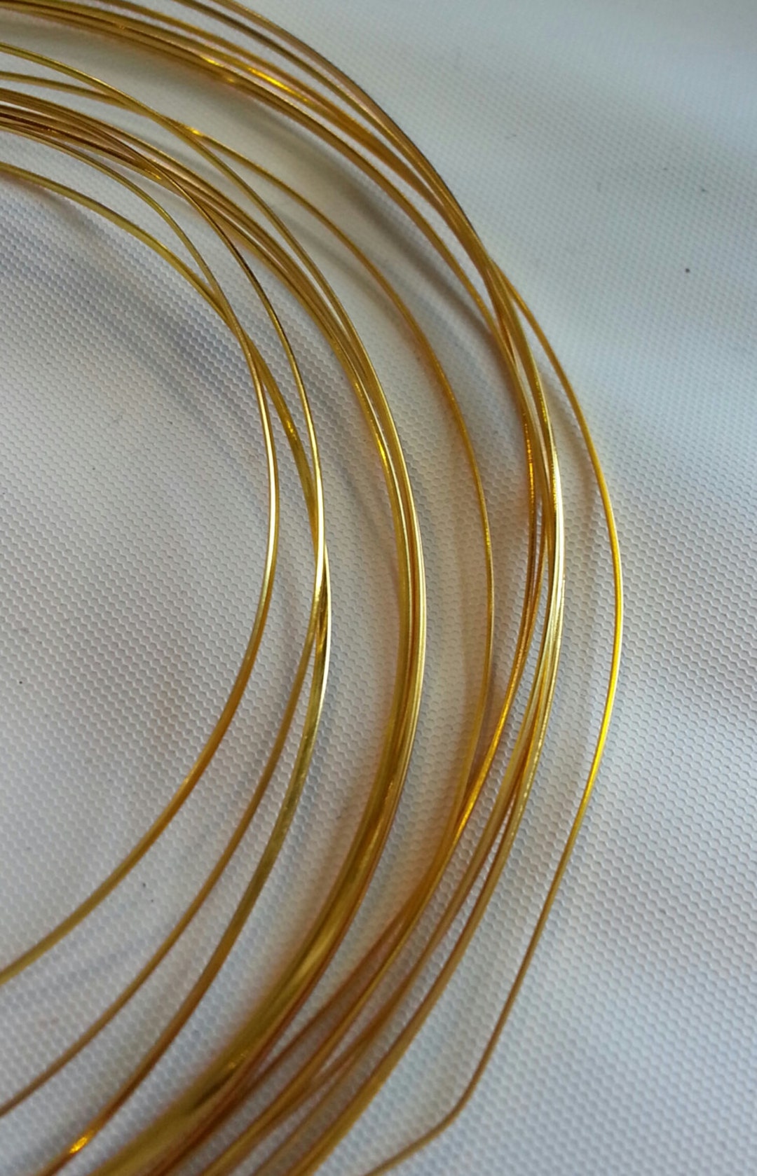 21 Gauge Half Round Gold Colored Copper Wire - Etsy