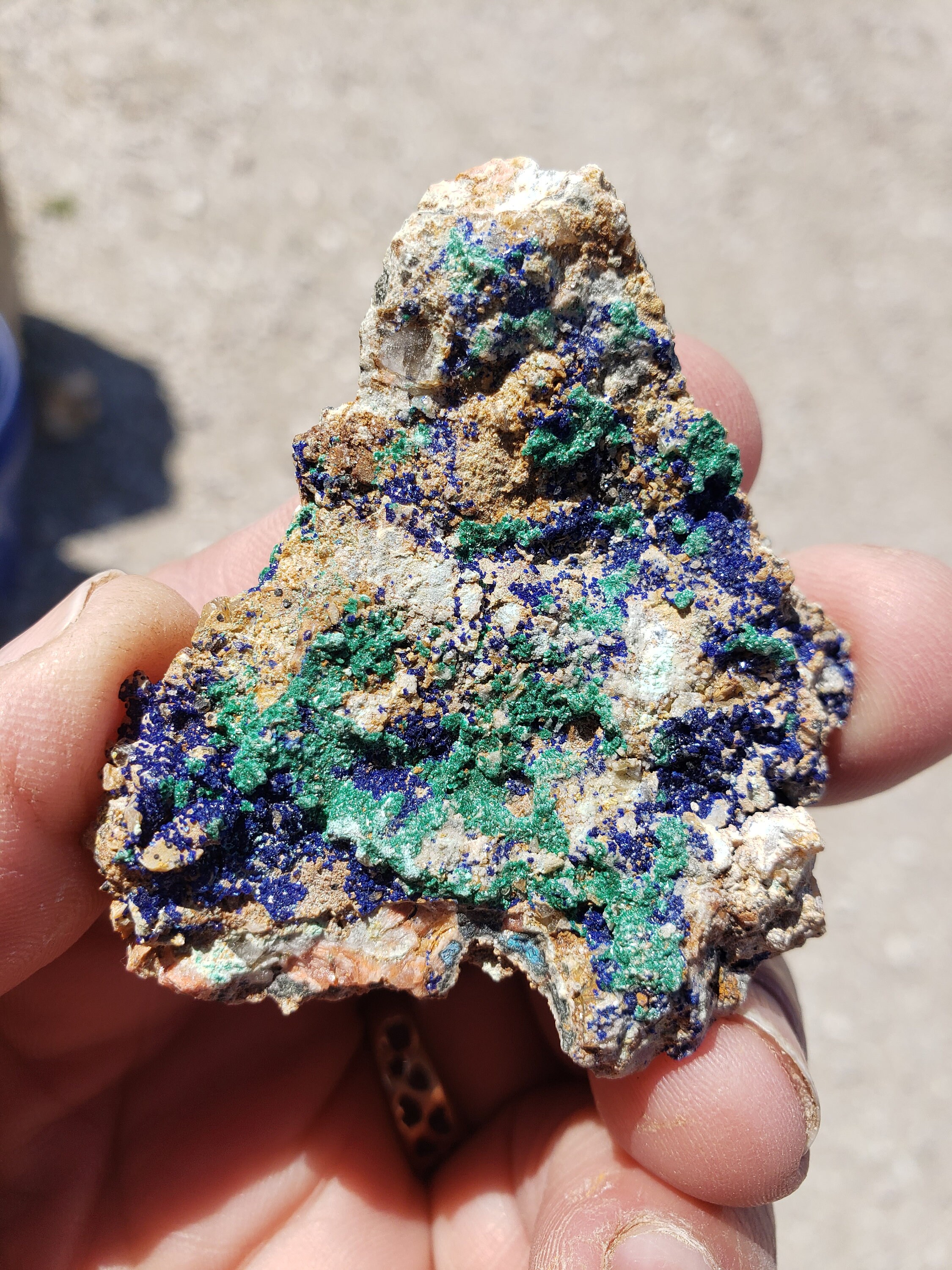 Azurite/Malachite Specimen from Morocco AMS 3I | Etsy
