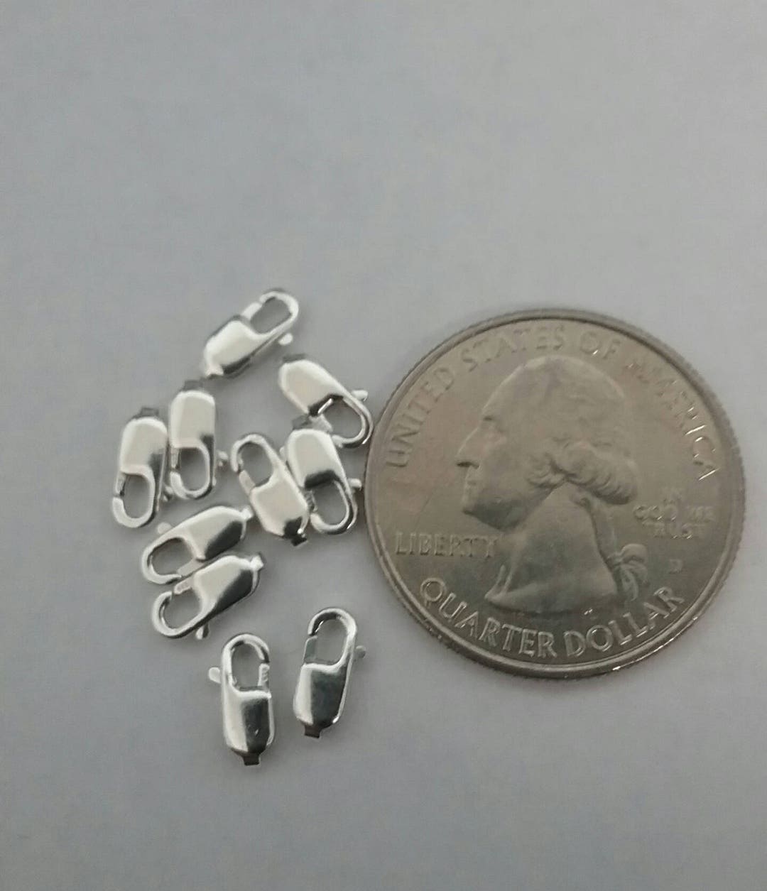 8 X 3 Mm Sterling Silver Lobster Clasp - Etsy