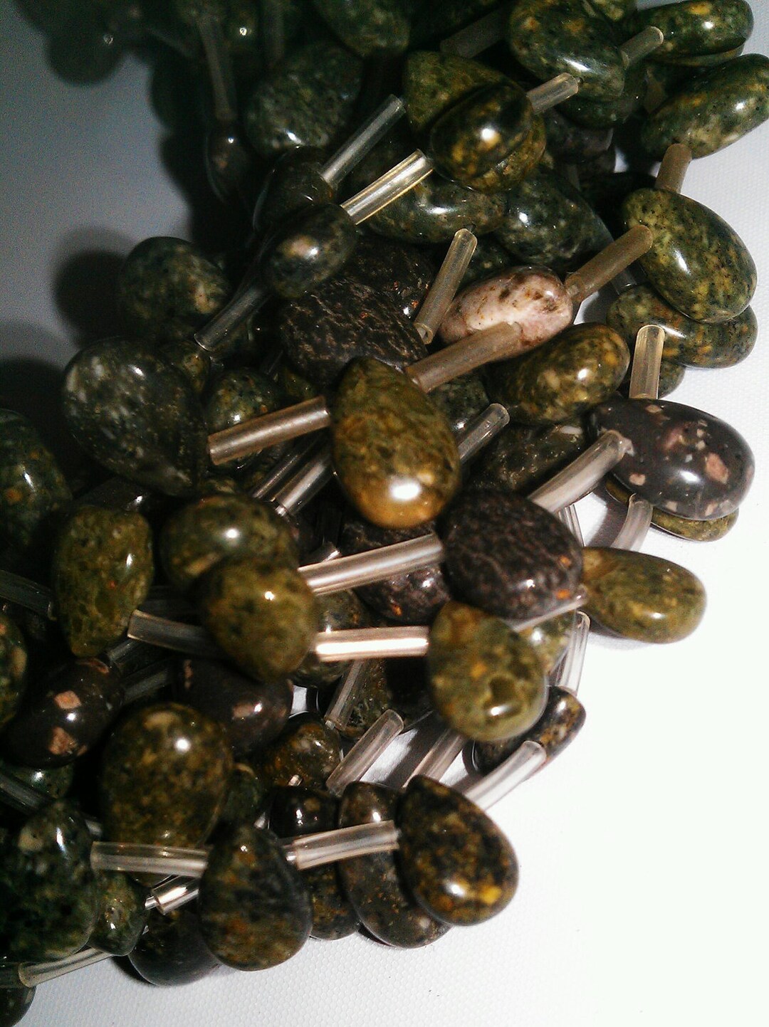 12 X 8 Mm Green Ryolite Beads - Etsy