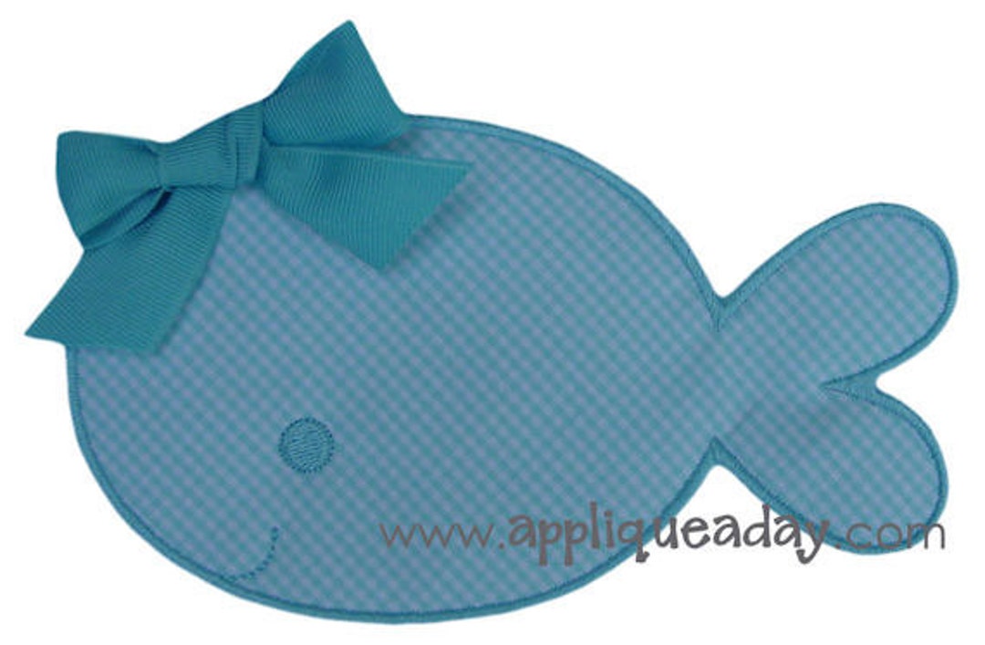 Fish Applique Design (machine Applique Embroidery Design) Instant ...