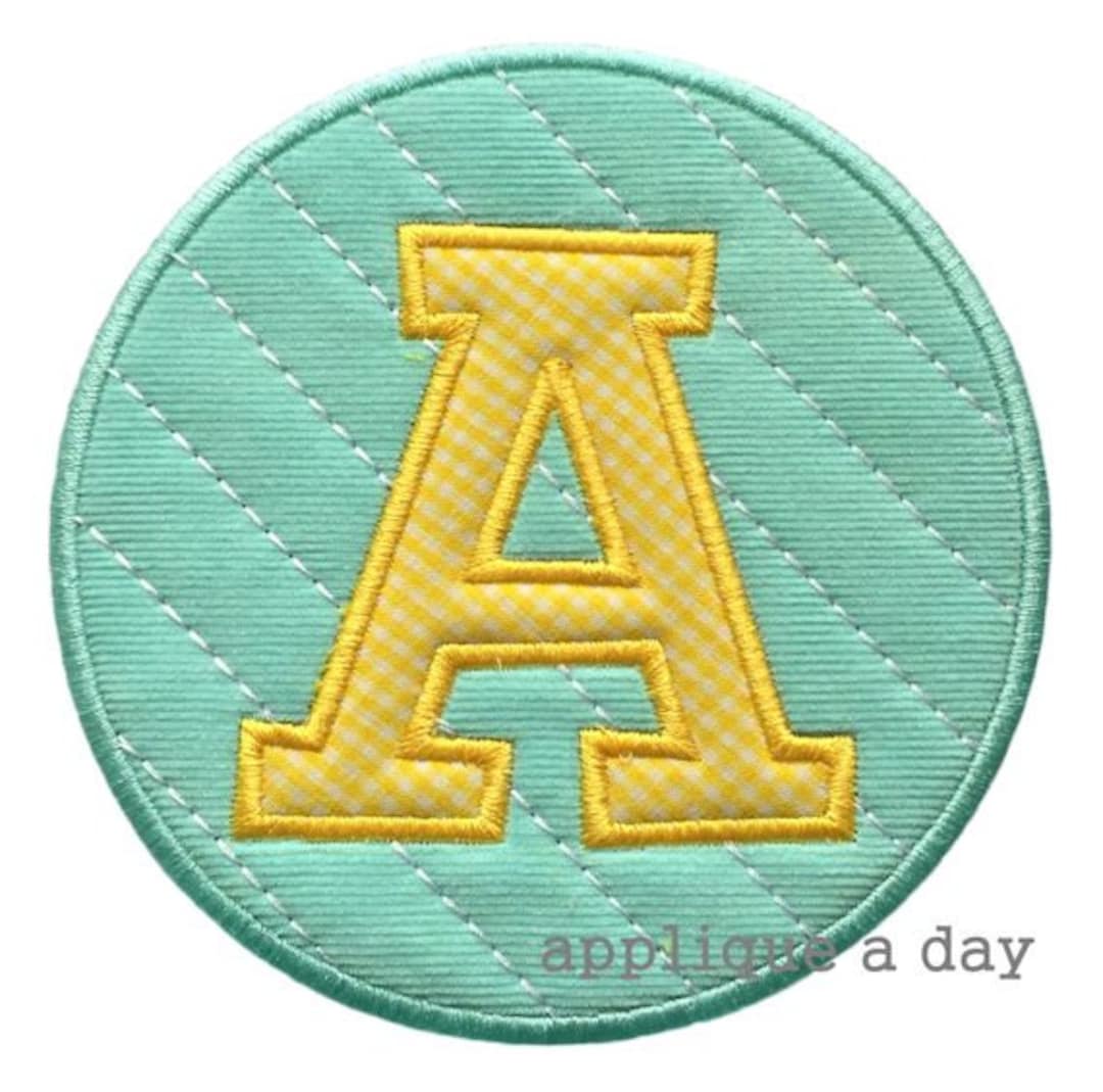 Diagonal Stitch Circle Applique Design machine Applique - Etsy
