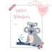 Koala Class Valentine's Day Card,valentine's Tags, Class Valentines for ...
