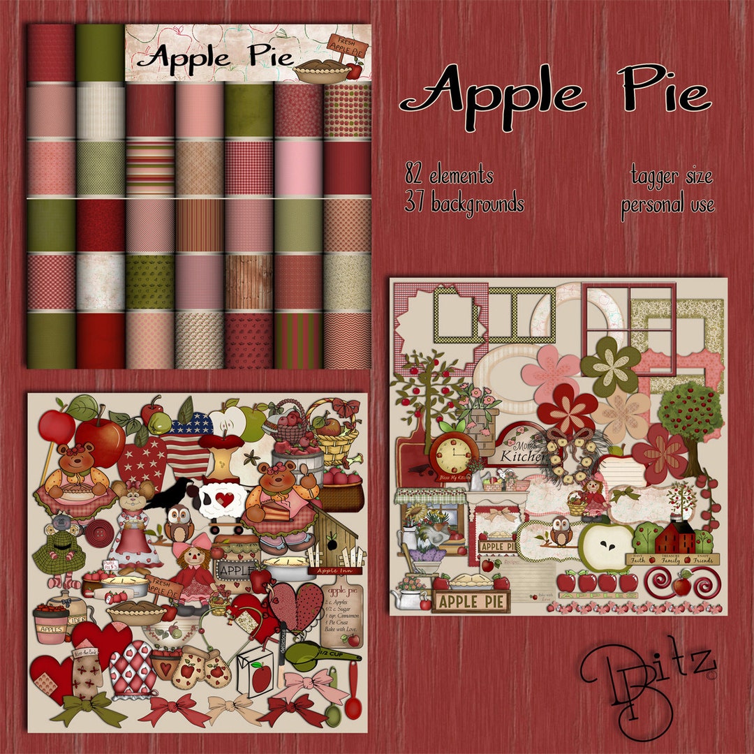 Apple Pie Digital Kit - Etsy