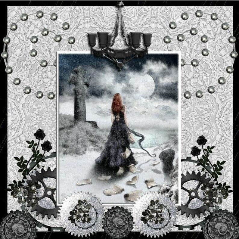 Gothic Steam Digital Scrapbook Kit - Etsy