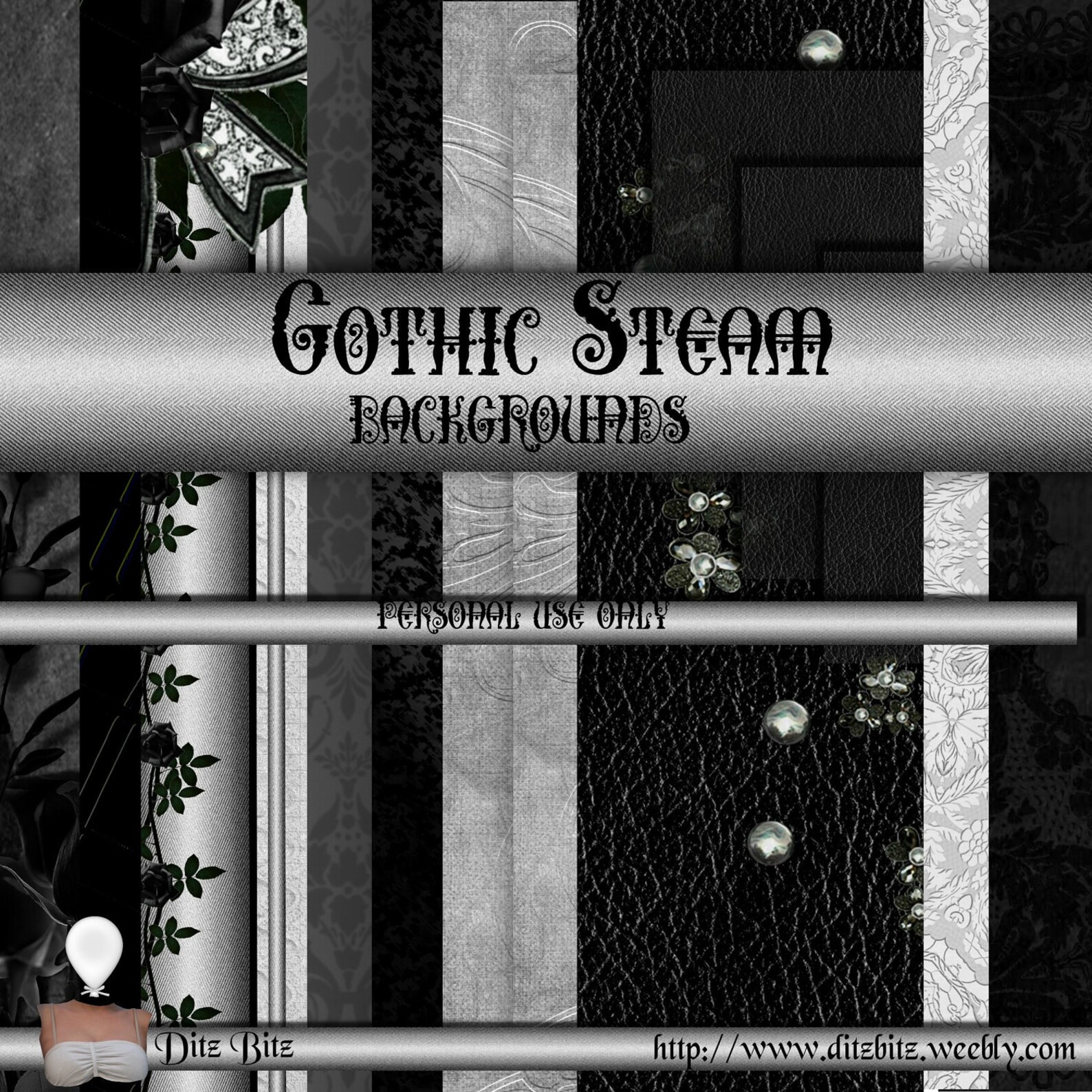 Gothic Steam Digital Scrapbook Kit - Etsy