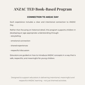 ANZAC Ted Activities for Kids (0–5 Years) | EYLF Aligned Book-based ...