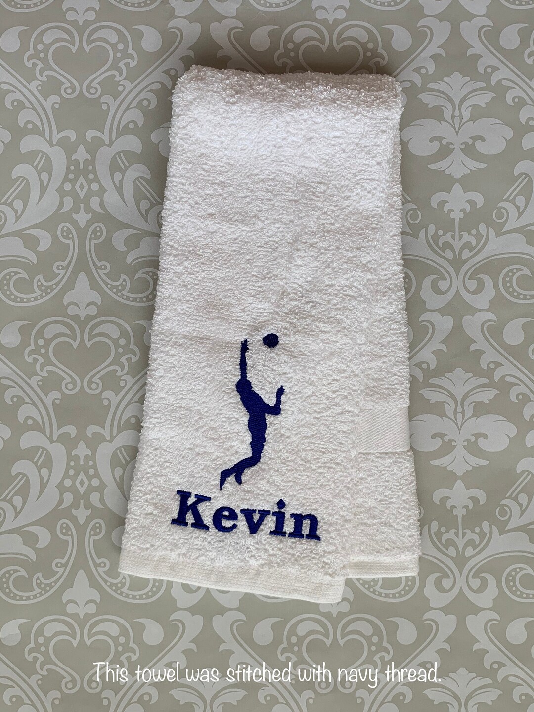 Personalized Male Beach Volleyball Towel BVBST02 // Volleyball Gifts ...