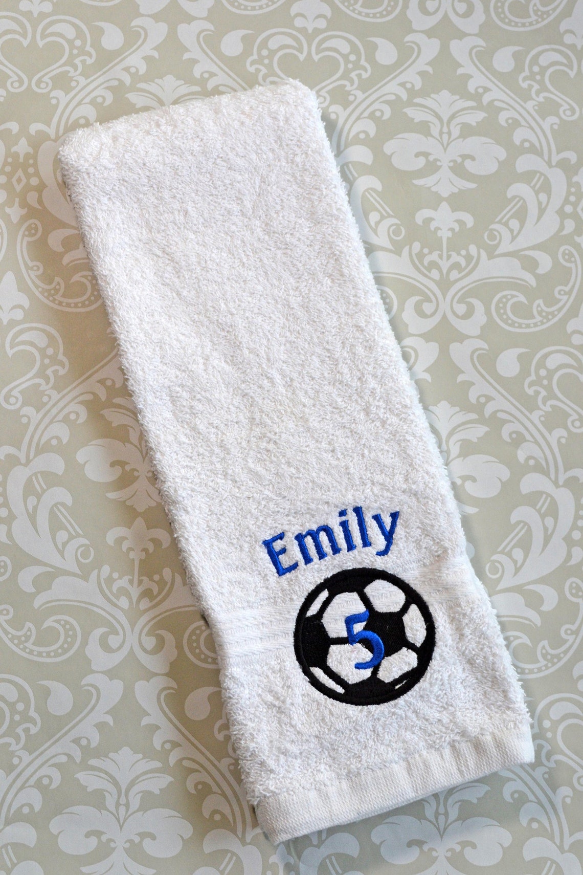 Personalized Soccer Towel ST016 // Soccer Coach Gifts // | Etsy
