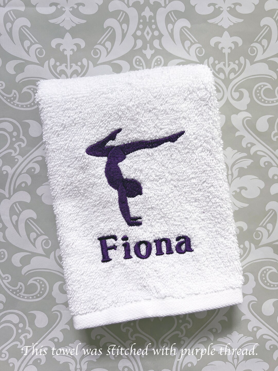 Personalized Gymnast Towel Handstand #1 ST009 // Gymnastics Gift ...