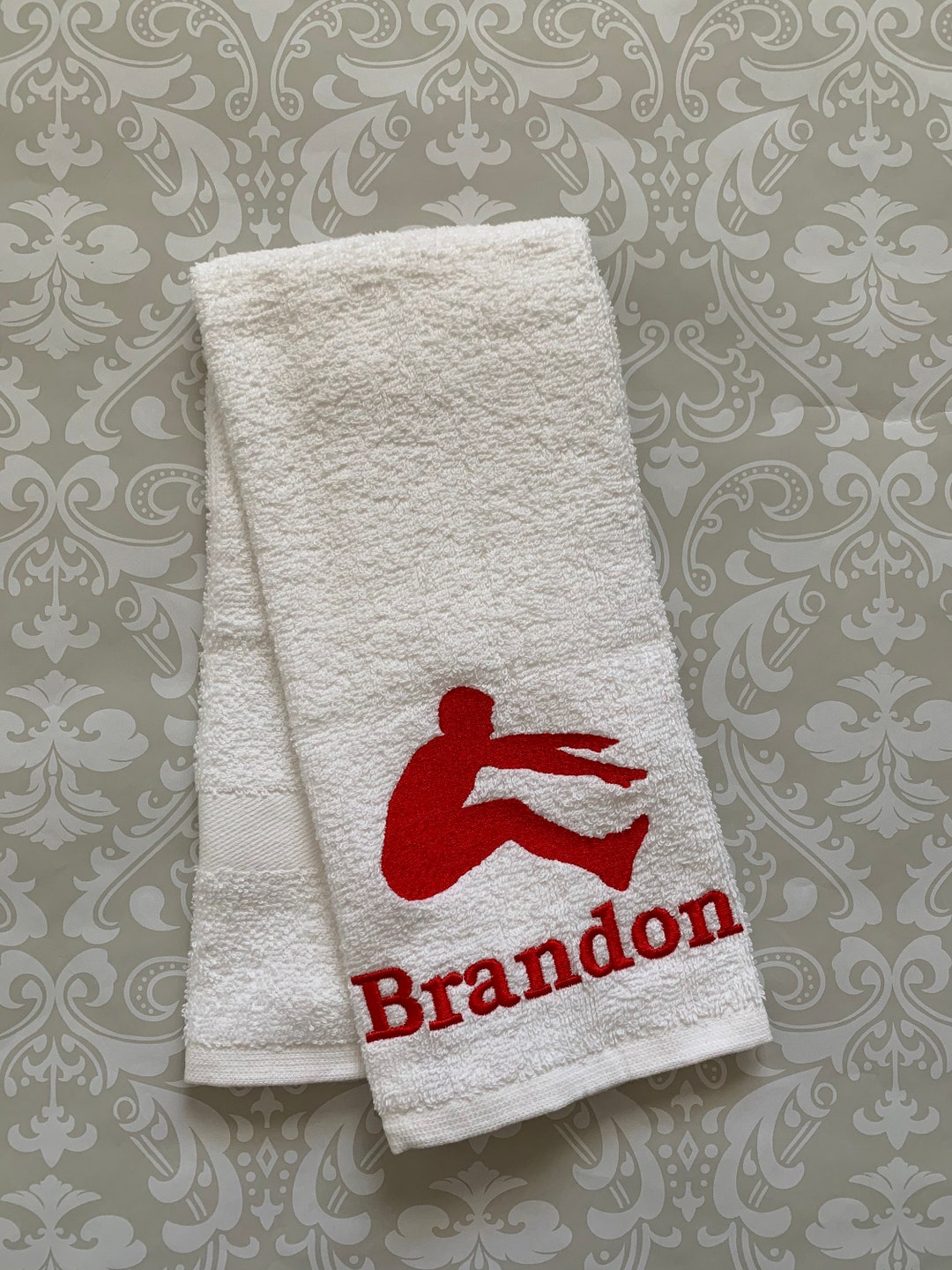 Personalized Long Jump Towel ST0094 // Track and Field Gift // Track ...