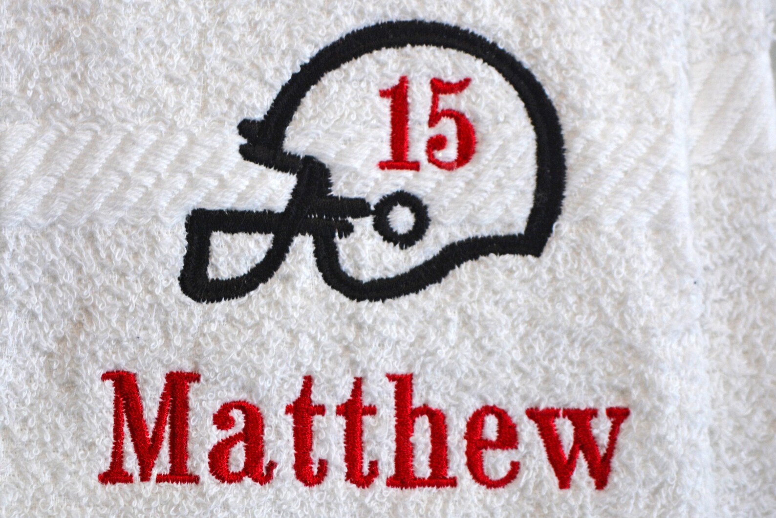 Personalized Football Player Hand Towel ST007 //football Coach - Etsy