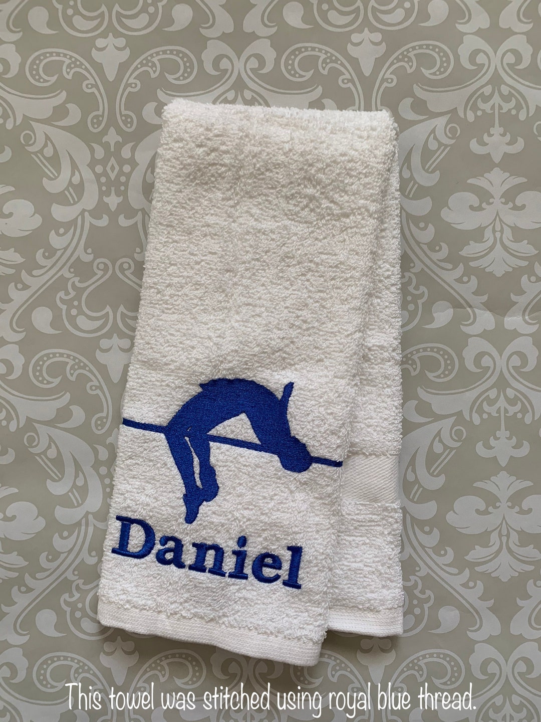 Personalized Embroidered High Jump Towel, Track and Field Gift - Etsy