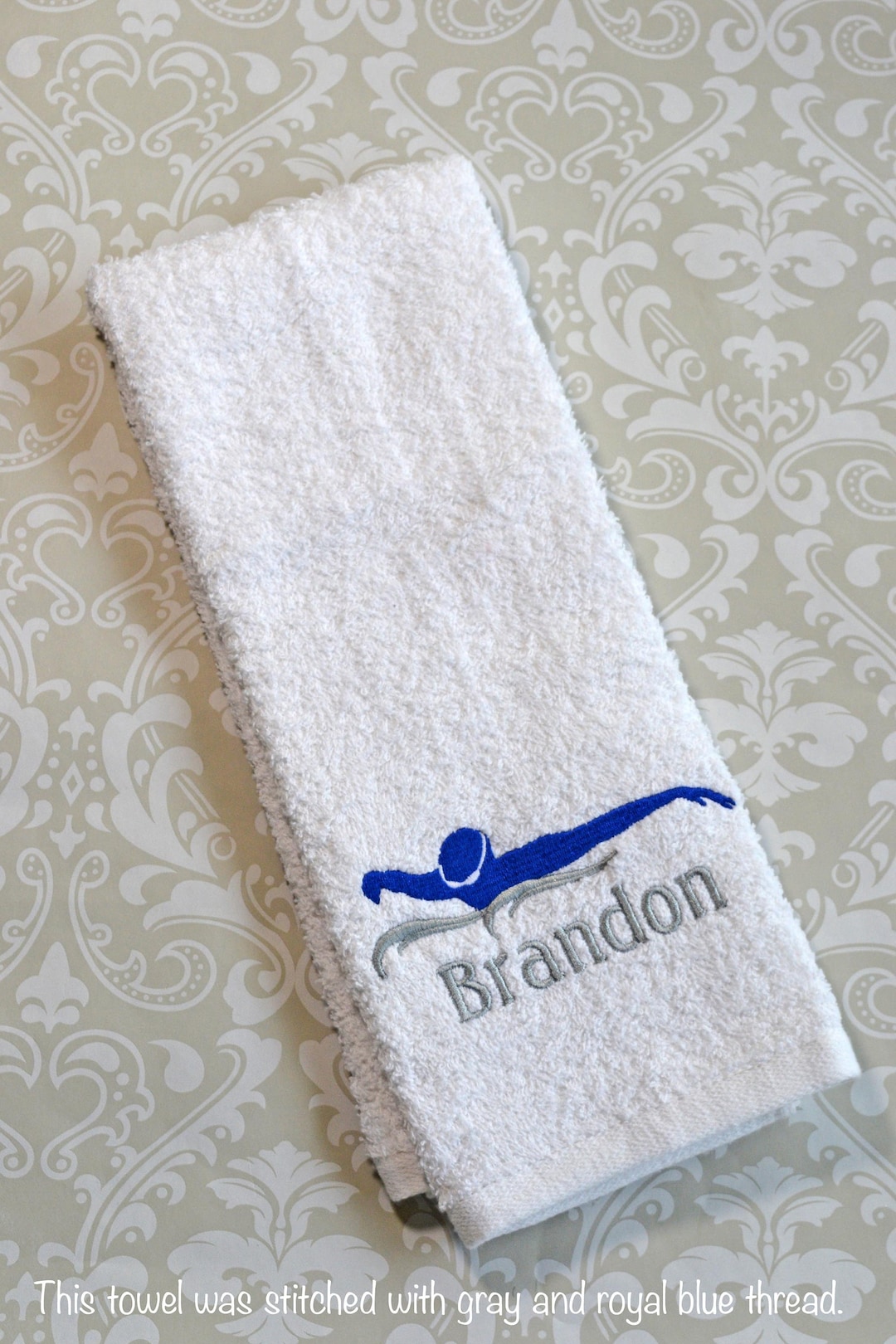 Personalized Swim Fly Bath Towel // Swimmer Gift // Swimming // Team ...