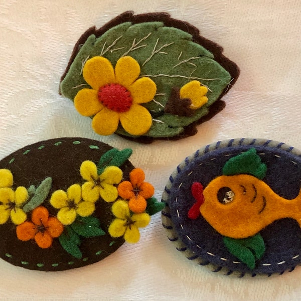 Colorful Felt Pins - Etsy