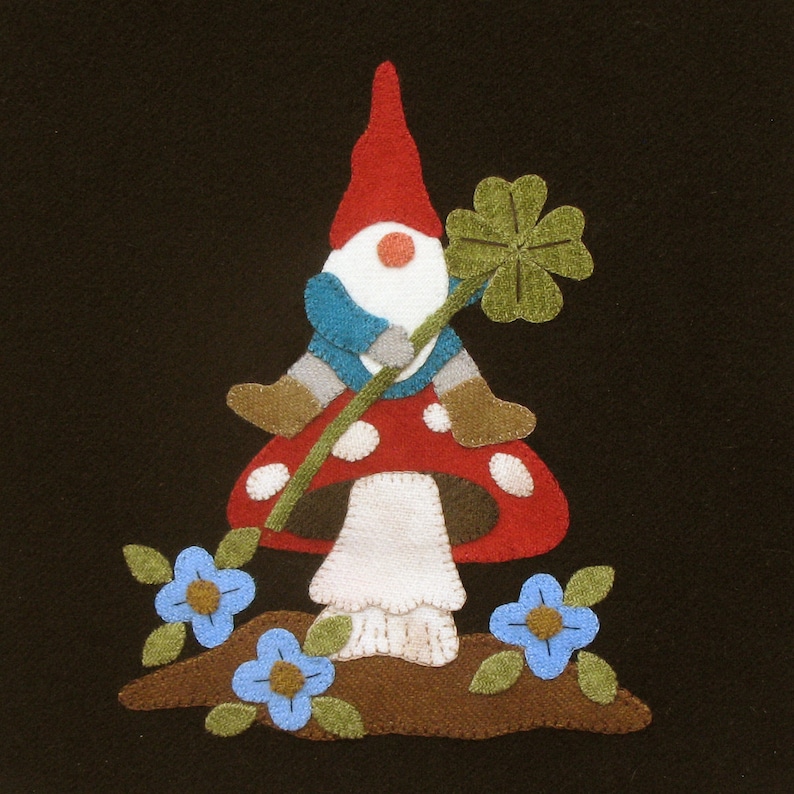 It's a Gnomes World - March - Lucky Gnome Digital Pattern - Etsy