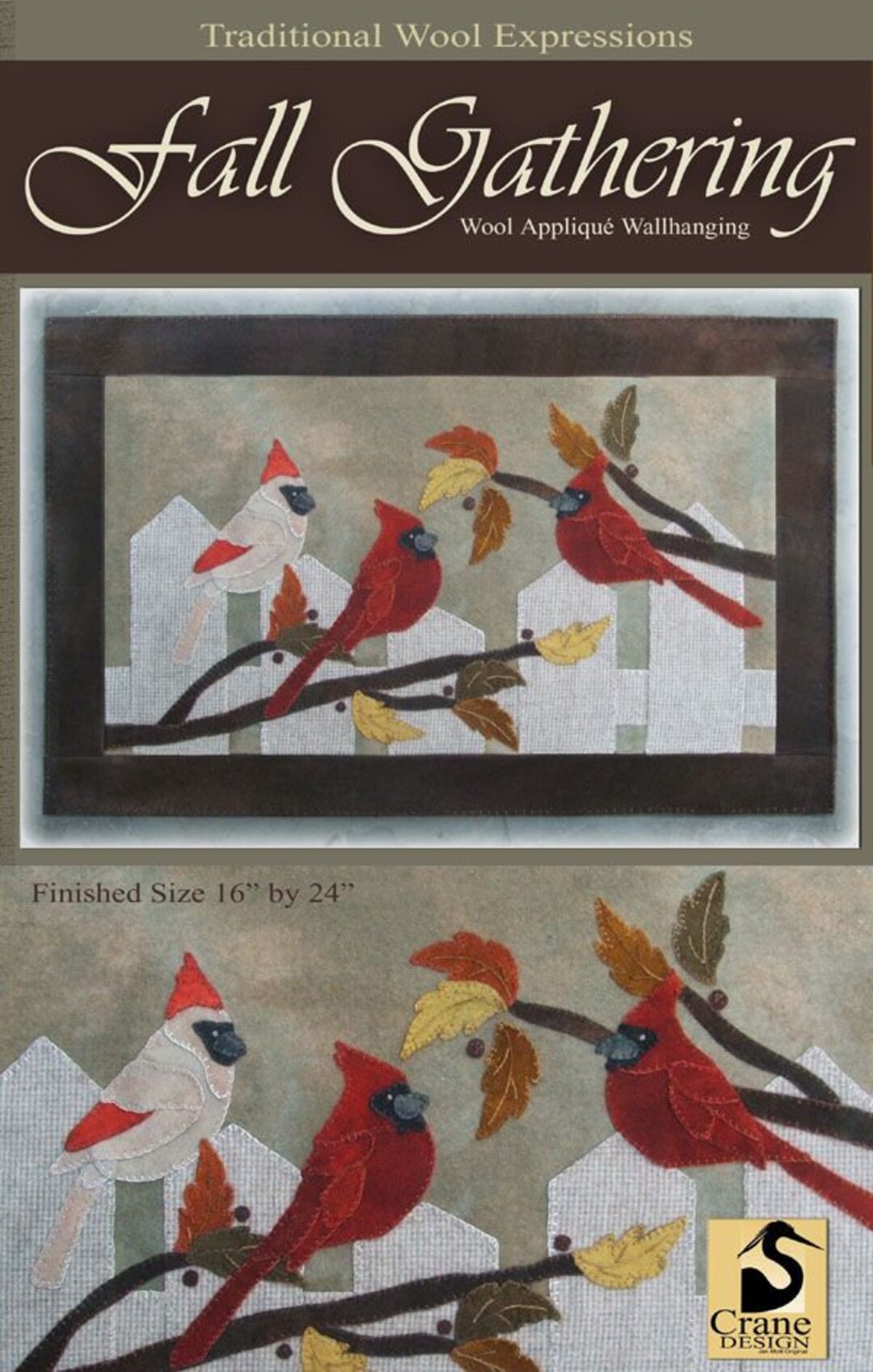 Crane Designs Wool Applique Patterns - Etsy