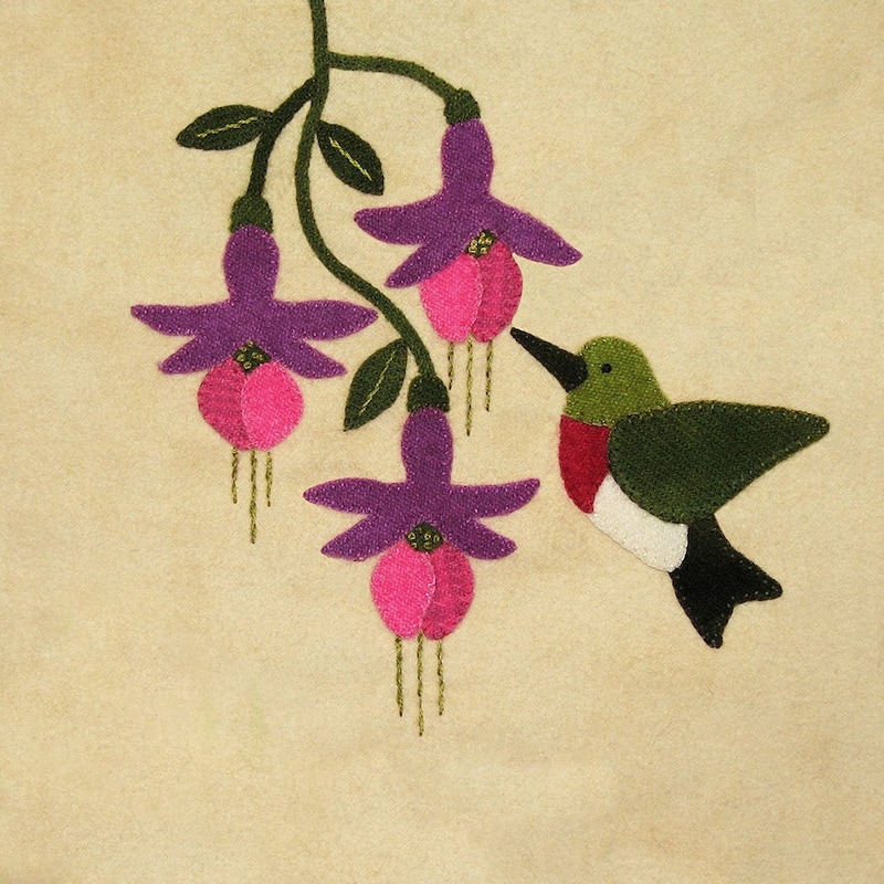 Hummingbird Applique - Etsy