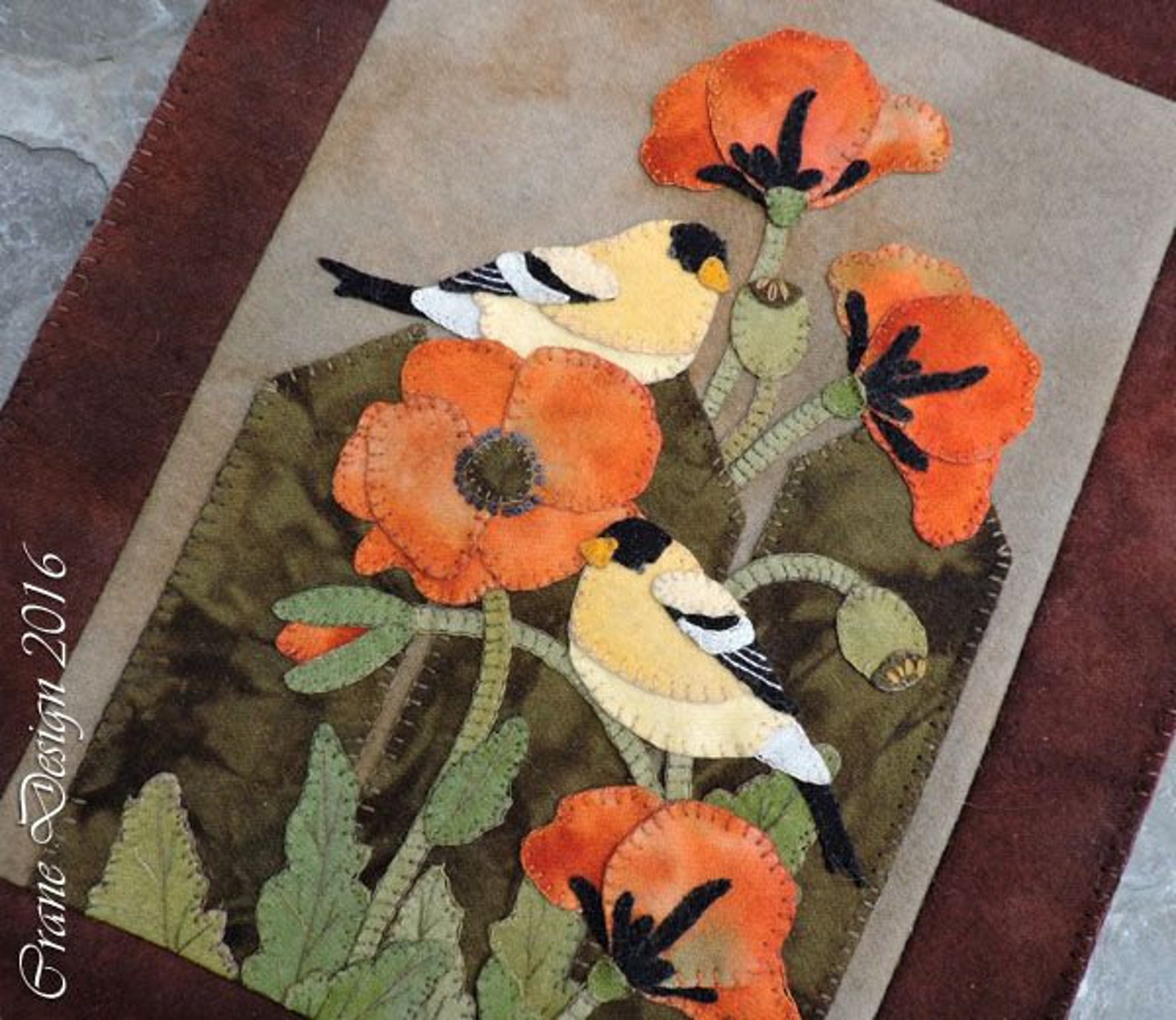 Crane Designs Wool Applique Patterns - Etsy