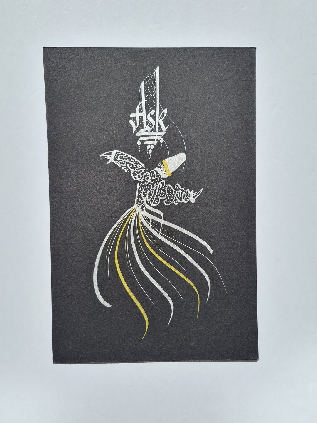 Dervish Calligraphy With Ashk - Etsy