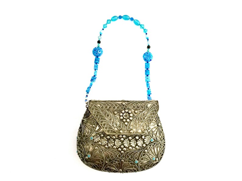 Vintage OOAK Sajai Silver Metal Clutch Style Purse India - Etsy