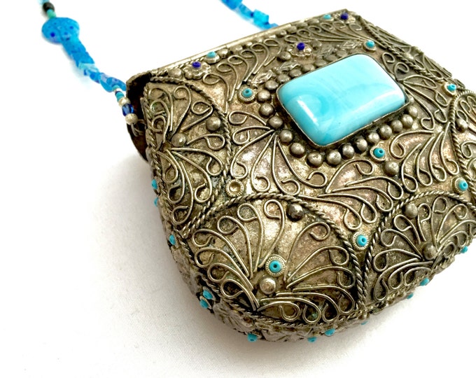 Vintage OOAK Sajai Silver Metal Clutch Style Purse India - Etsy