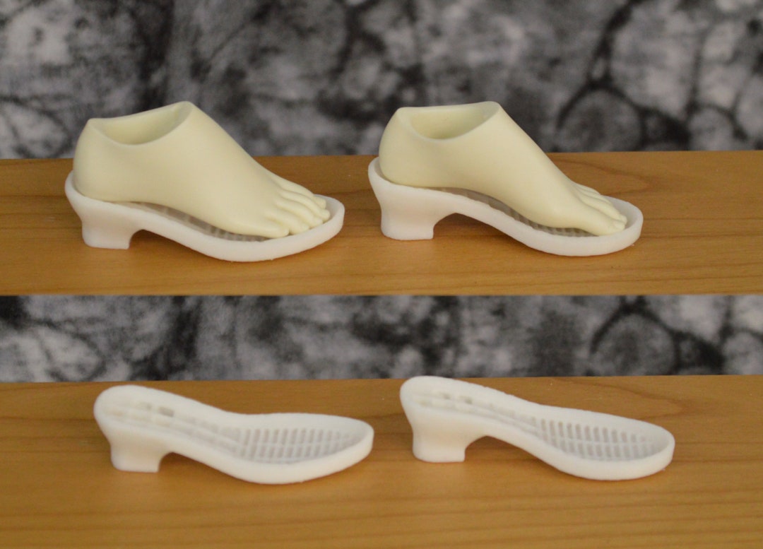 Feeple 65 Handmade Soles of Hard Plastic to Make Your Own Doll Sandals ...