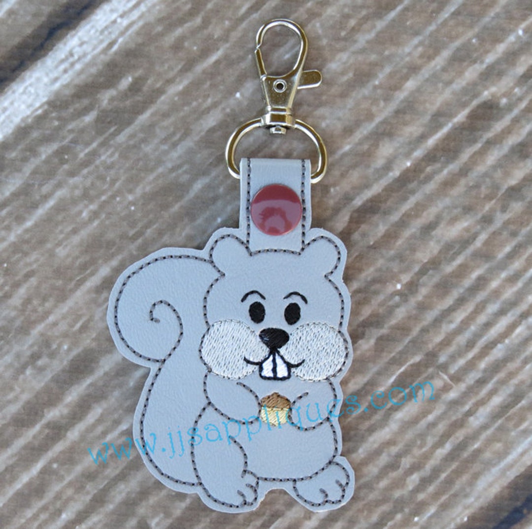 Instant Download ITH Squirrel Key Fob Design Woodland Critter ...