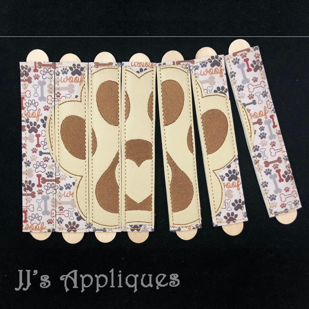 Stick Puzzle - Paw Print Stick Puzzle - Paw Print With Heart Pad Stick ...