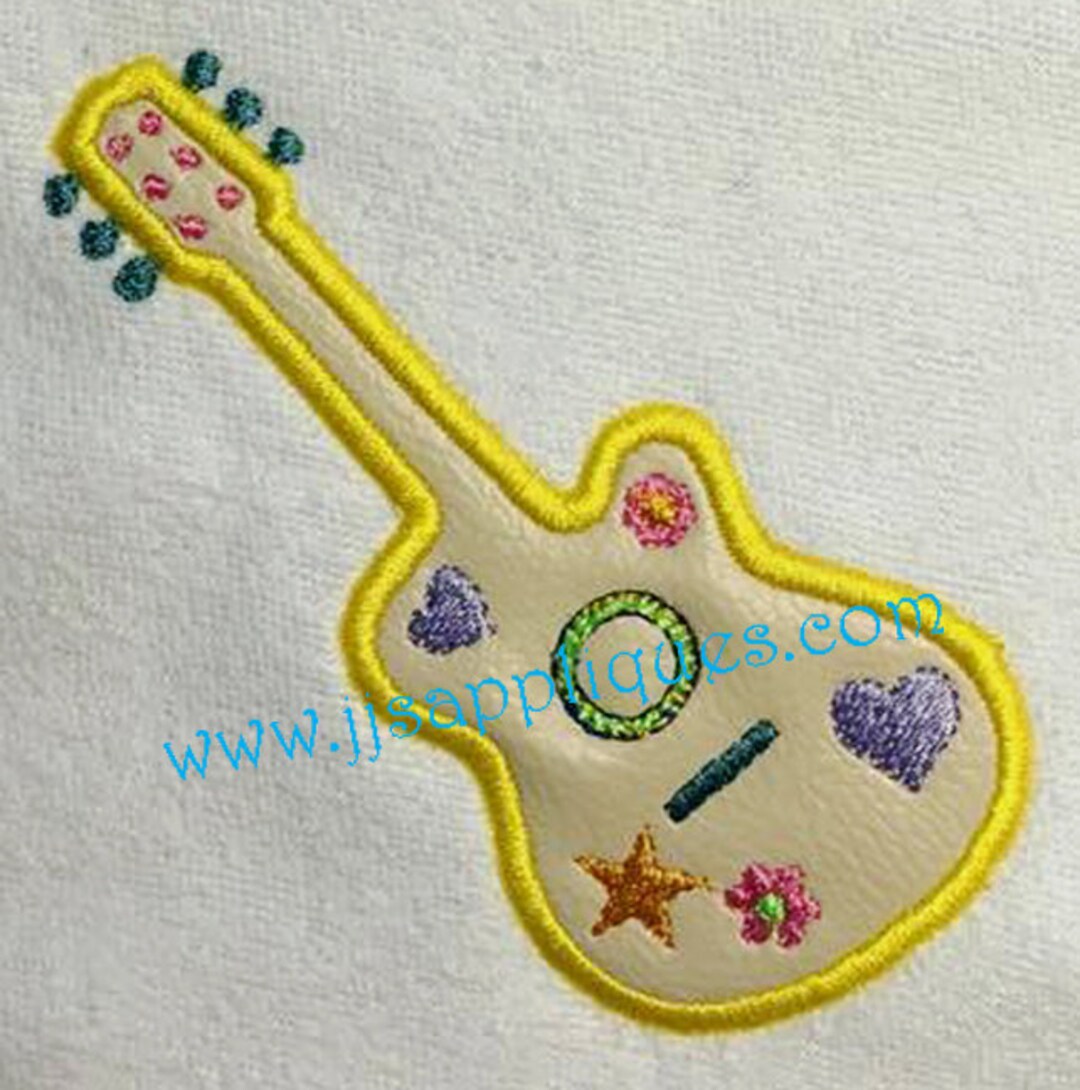 Instant Download Musical Instrument Embroidery Designs Guitar ...