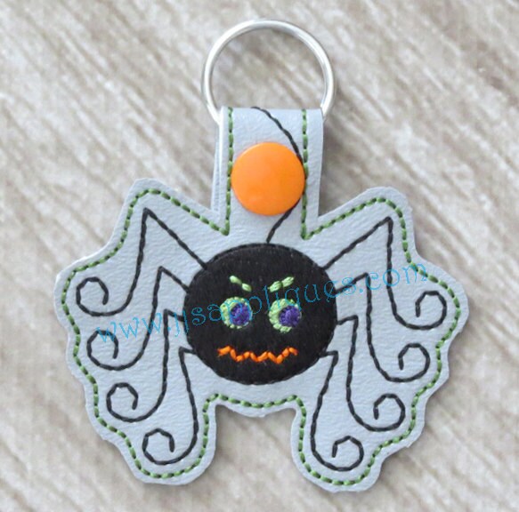 Instant Download ITH Snap on Boy Spider Key Fob Design - Etsy
