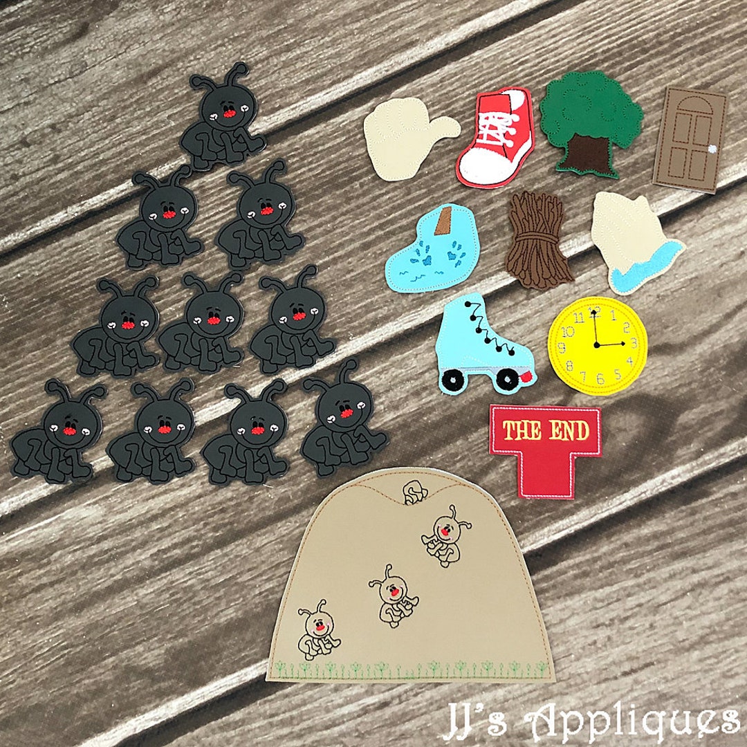 ITH the Ants Go Marching Finger Puppet Set With Anthill Carry Case ...