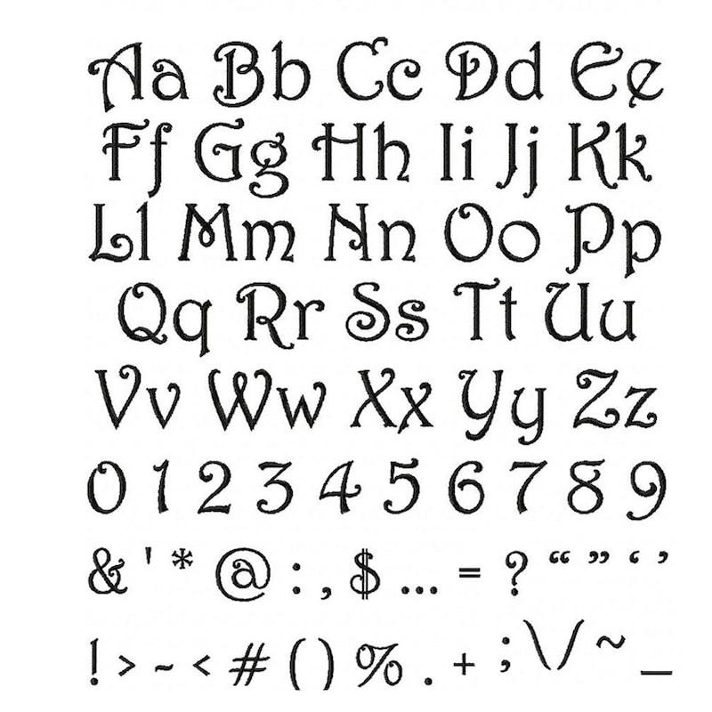 Harrington Font - Etsy