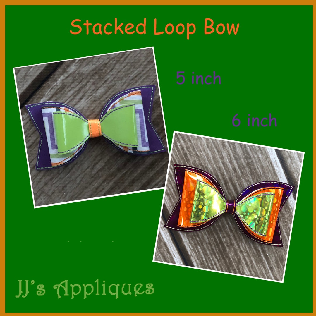 ITH Giant Stack Loop Bow Embroidery Design 2 Sizes With - Etsy