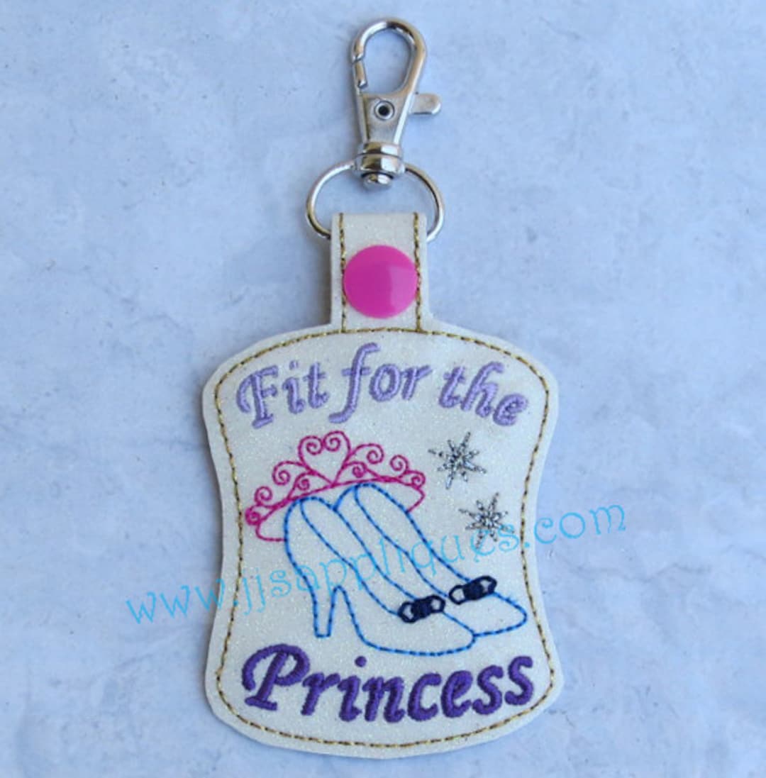 Instant Download - ITH Snap on Fit for the Princess Key Fob Design ...